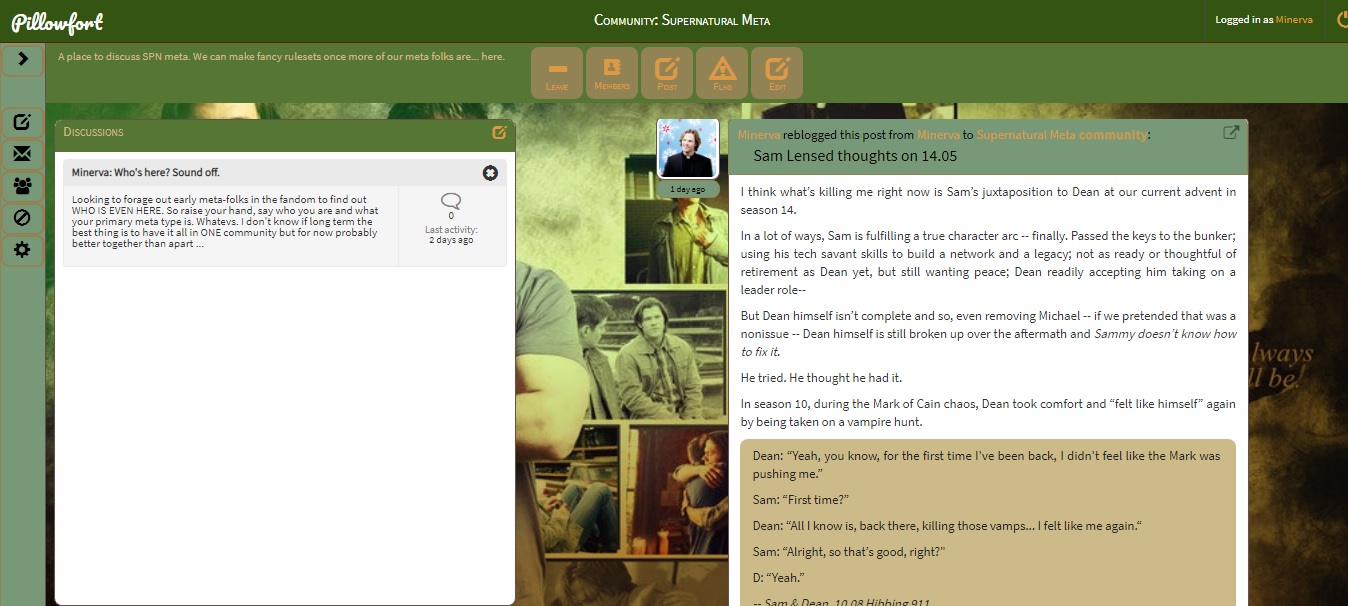 Supernatural Tumblr Theme
