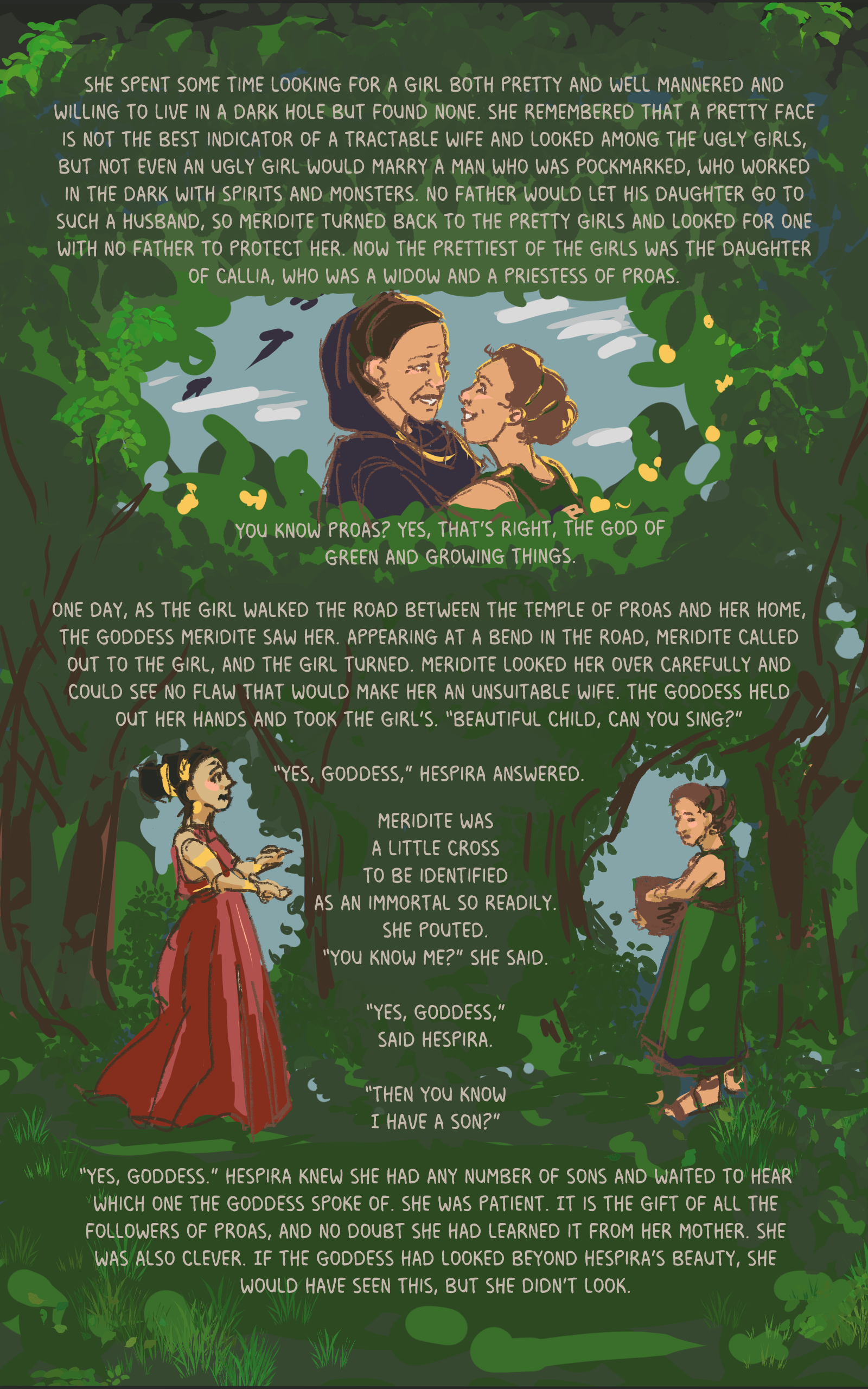 Hespira and Herreon [illustrated myth] - IridescentFeline - The Queen's ...