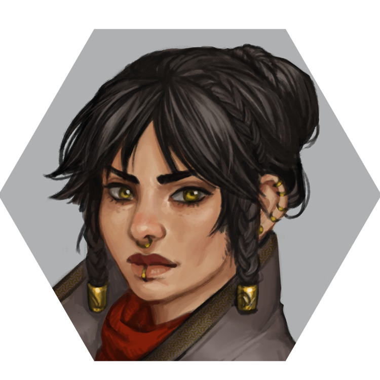 [LFA] My Ember Freckled Fire Genasi Monk Ophelia : r/characterdrawing