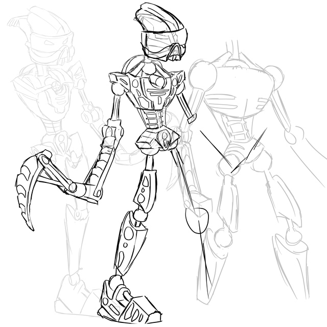Bionicle Coloring Pages Kid